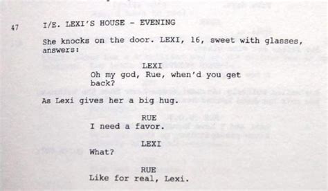 The Ages Of Some Of The Characters According To The Script Book Sold On
