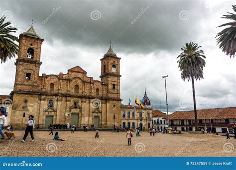Zipaquira Main Plaza Editorial Stock Image Image Of Urban 73247559