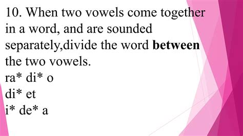 Syllabication Rules Ppt Pptx Chemistry Science