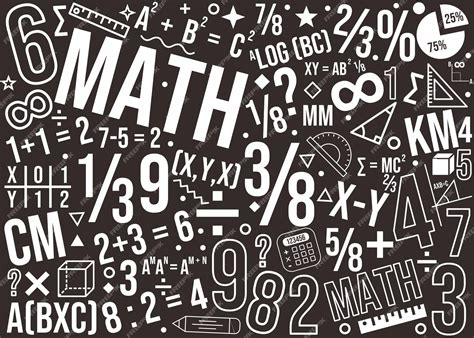 Premium Vector Mathematics Pattern Or Background Design
