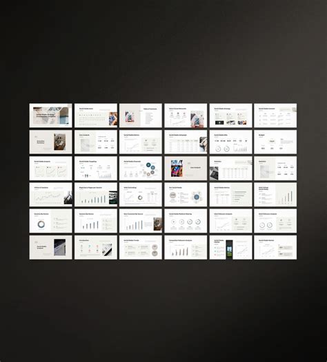 소셜 미디어 마케팅 전략 템플릿 깔끔한 Ppt 템플릿 다운로드