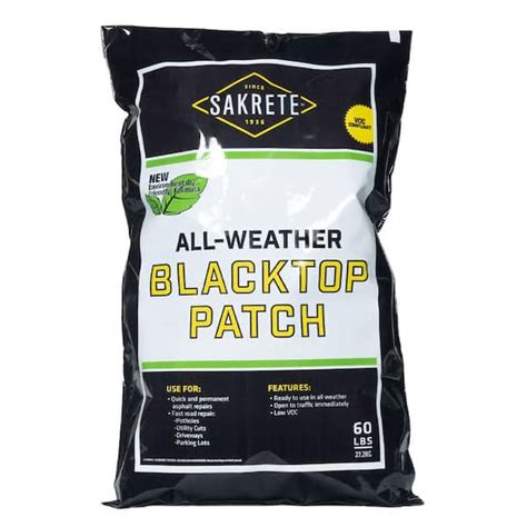 Sakrete 60 Lb Blacktop Patch 60450001 The Home Depot
