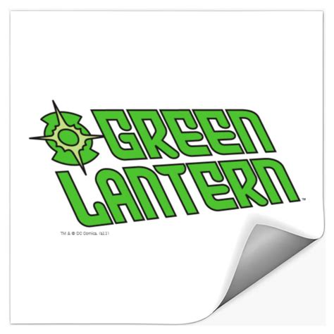 Green Lantern Logo Tilted Stickers Sold By Anubhav Misra Sku 26060732