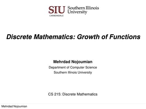Ppt Discrete Mathematics Growth Of Functions Powerpoint Presentation