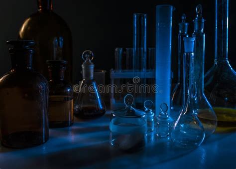 Test Tubes And Flasks On The Laboratory Table Food Laboratory Stock Image Image Of Health