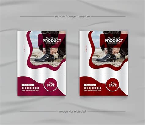 Premium Vector Shoes Sale Rip Card Design And Rip Poster Template