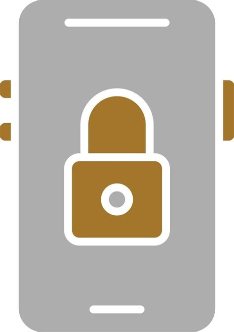 Mobile Lock Icon Style 10678712 Vector Art At Vecteezy