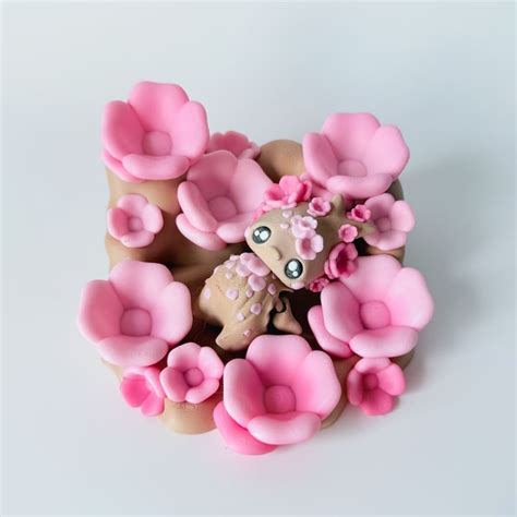 3d Printable Cherry Blossom Pixie And Dice Stand By Layersingreen