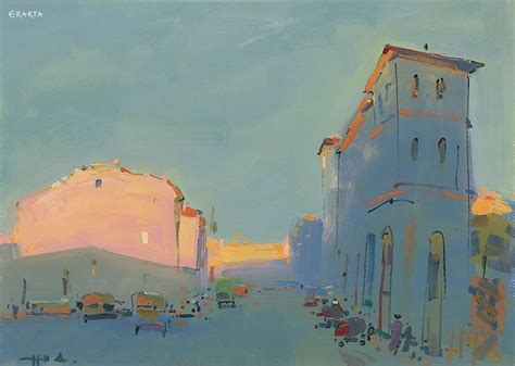 Картина «Утренний свет Рим Художник Алексей Ланцев Купить репродукцию картины интернет