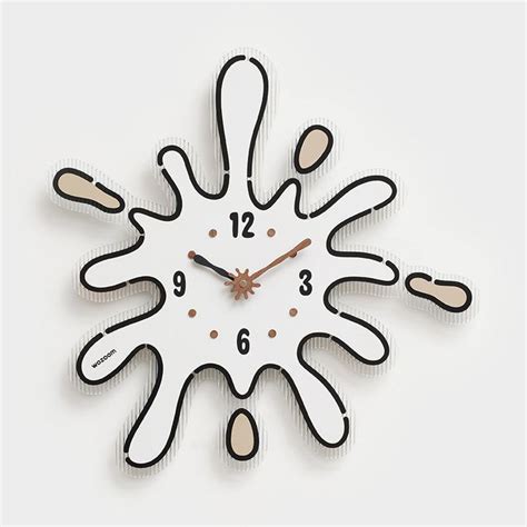 Odd Shaped Analog Silent Wall Clock For Livingroombedroom Gullei In