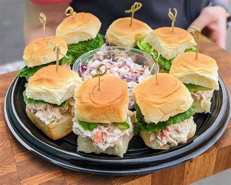 Lobster Roll Sliders Platter The Lusty Lobster