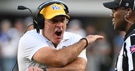 Pat Narduzzi Pittsburgh Punished For Head Coachs Postgame Attack On