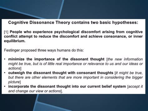 Cognitive Dissonance Ppt