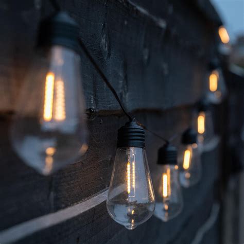 Uk Solar Filament Led Bulb String Lights