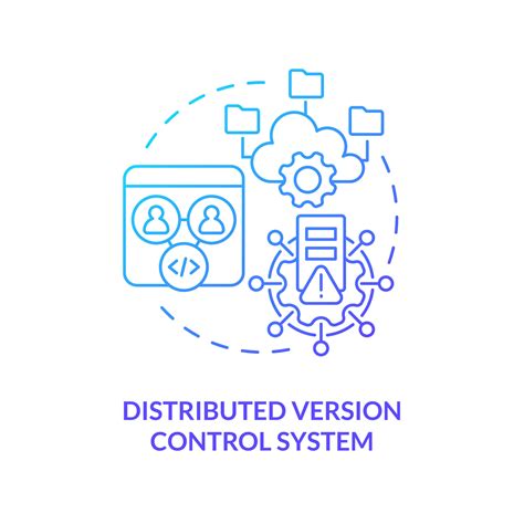 Repartido Versión Controlar Sistema Azul Degradado Concepto Icono