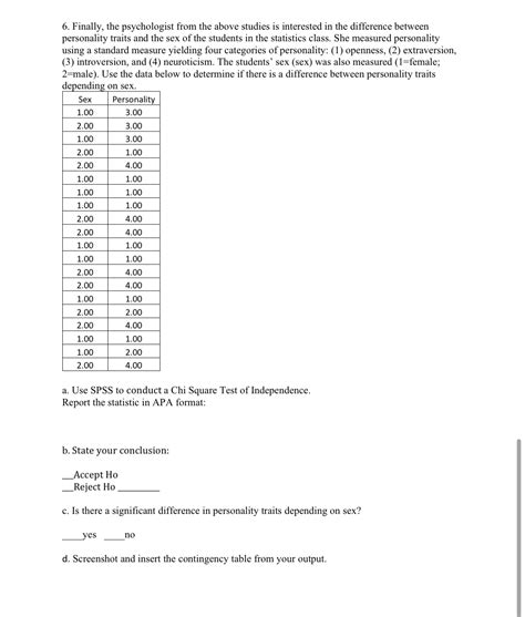 Solved Finally The Psychologist From The Above Studies Is