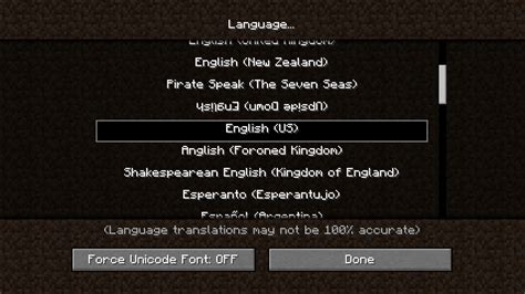 Language Minecraft Wiki