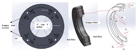 A Damper Plate B Cross Sectional View Of Damper Assembly And