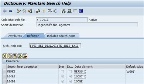 Solved Filter Records From Table T001l In A Searchhelp Sap Community