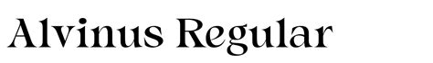Alvinus Regular Font Webfont And Desktop Myfonts