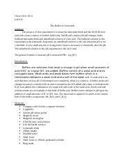 Chem Lab Docx Chem D Lab The Buffer In Lemonade Abstract The Purpose Of