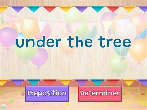 Preposition Or Determiner True Or False