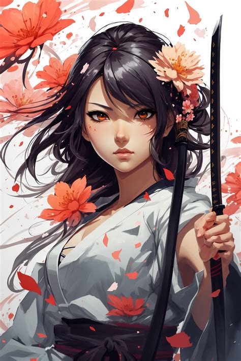 A Beautiful Anime Girl Warrior With Katana By Shuhdi On Deviantart