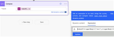 Using Indexof Function In Power Automate