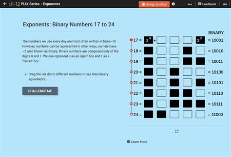 Values Written As Powers Binary Numbers 17 To 24 Interactive For 6th