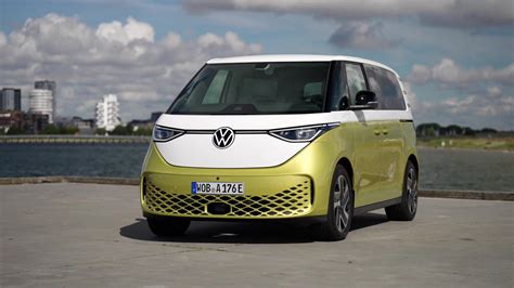 Volkswagen Id Buzz Design Preview In Candy White And Lime Yellow