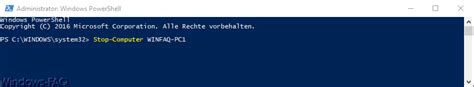 Windows Herunterfahren Und Neu Starten Mit Powershell Befehlen Windows Faq