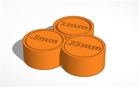 3d Design Tolerance Test V1 Tinkercad