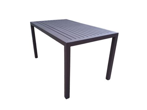 Mesa Alumínio Ripado Retangular