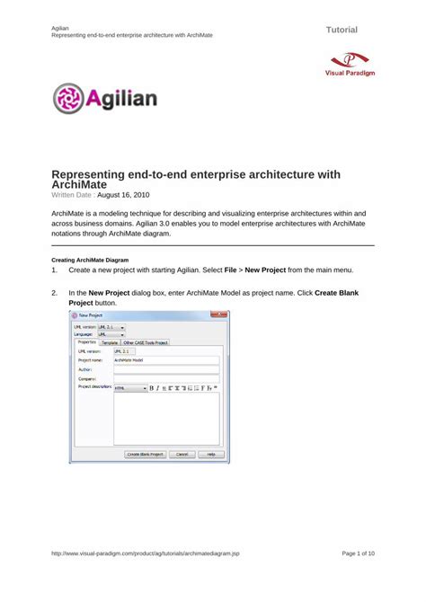 Pdf Archimate Tutorial Dokumentips