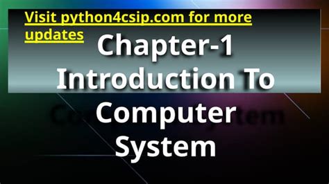 Introduction To Computer System Ppt Pptx