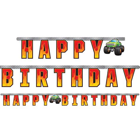Monster Truck Jnt Banner Party Impressions