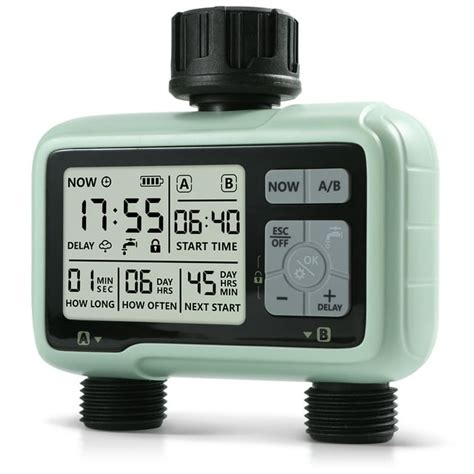 2 Zone Water Timer Hose Timer Automatic Watering Timer For Gardens Sprinkler Timer With Rain