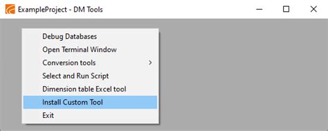 Script Based Custom Tools