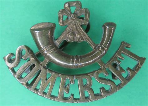 The Somerset Light Infantry Prince Alberts Metal Shoulder Title In