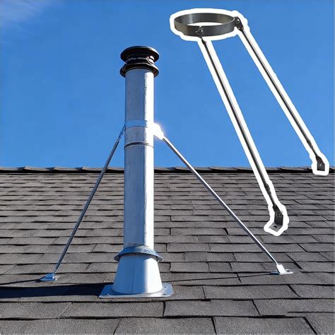 7 8 9 4 5 6 Flue Support Chimney Pipe Bracket Wood Stove Pipe