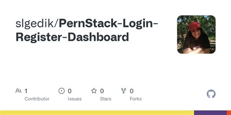 Github Slgedikpernstack Login Register Dashboard