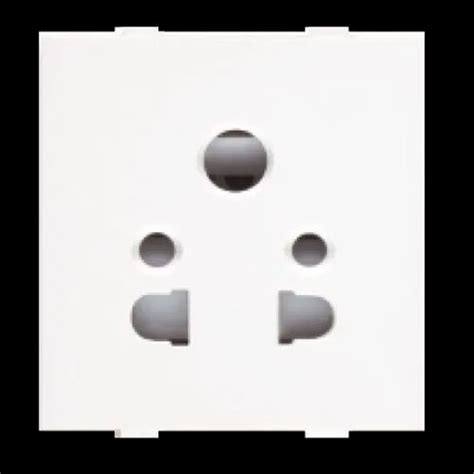 Modular White 6a Multi Socket With Shutter 2 At Rs 120 In Surat Id 21552447830