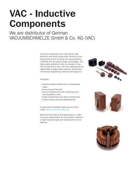 Vac Inductive Components