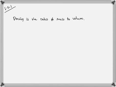 SOLVED Define Relative Density