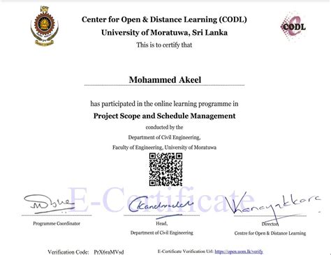 Mohammed Akeel On Linkedin Projectmanagement Scheduled Professional Universityofmoratuwa