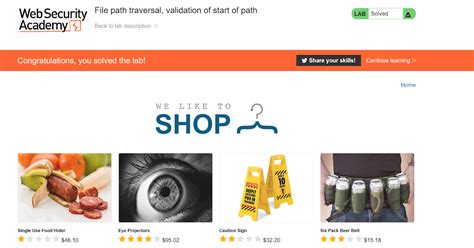 Portswigger Labfile Path Traversalvalidation Of Start Of Path