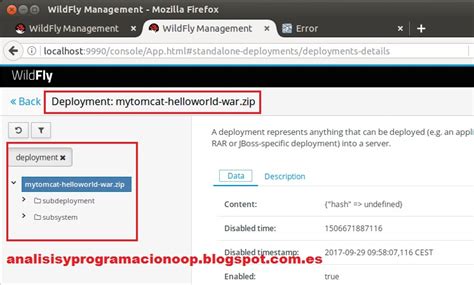 Análisis y Programación Instalar el servidor de aplicaciones WildFly
