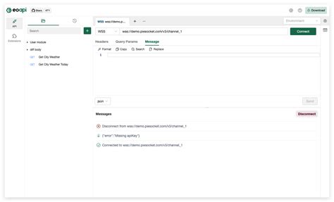 Eoapi V170 发布：支持 Websocket 协议测试、插件管理 Oschina 中文开源技术交流社区