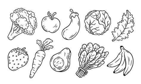 Fruit And Vegetables Drawing 209 015 Cartoon Vegetables Drawing