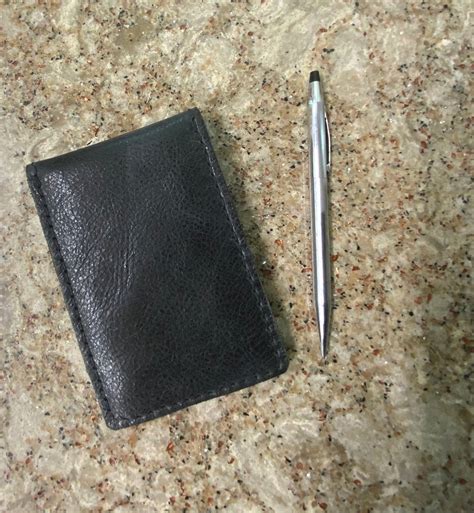 Field Notebook Cover Leather Flip Note Pad Cover Small Memo Book Cover Mini Note Memo Book